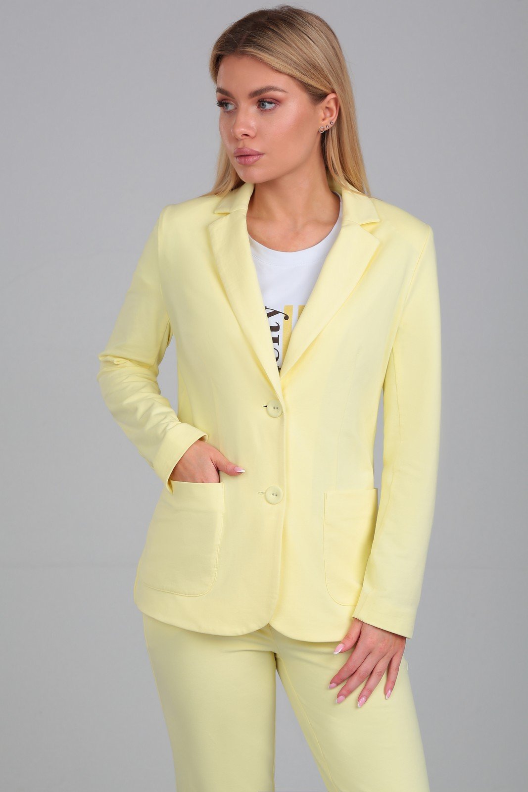 Костюм брючный 31200 желтый LeNata купить в интернет магазине Велесмода